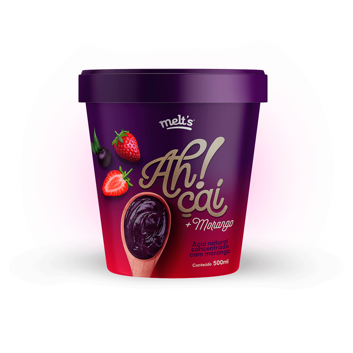 Açaí Natural | Com Morango - Melts